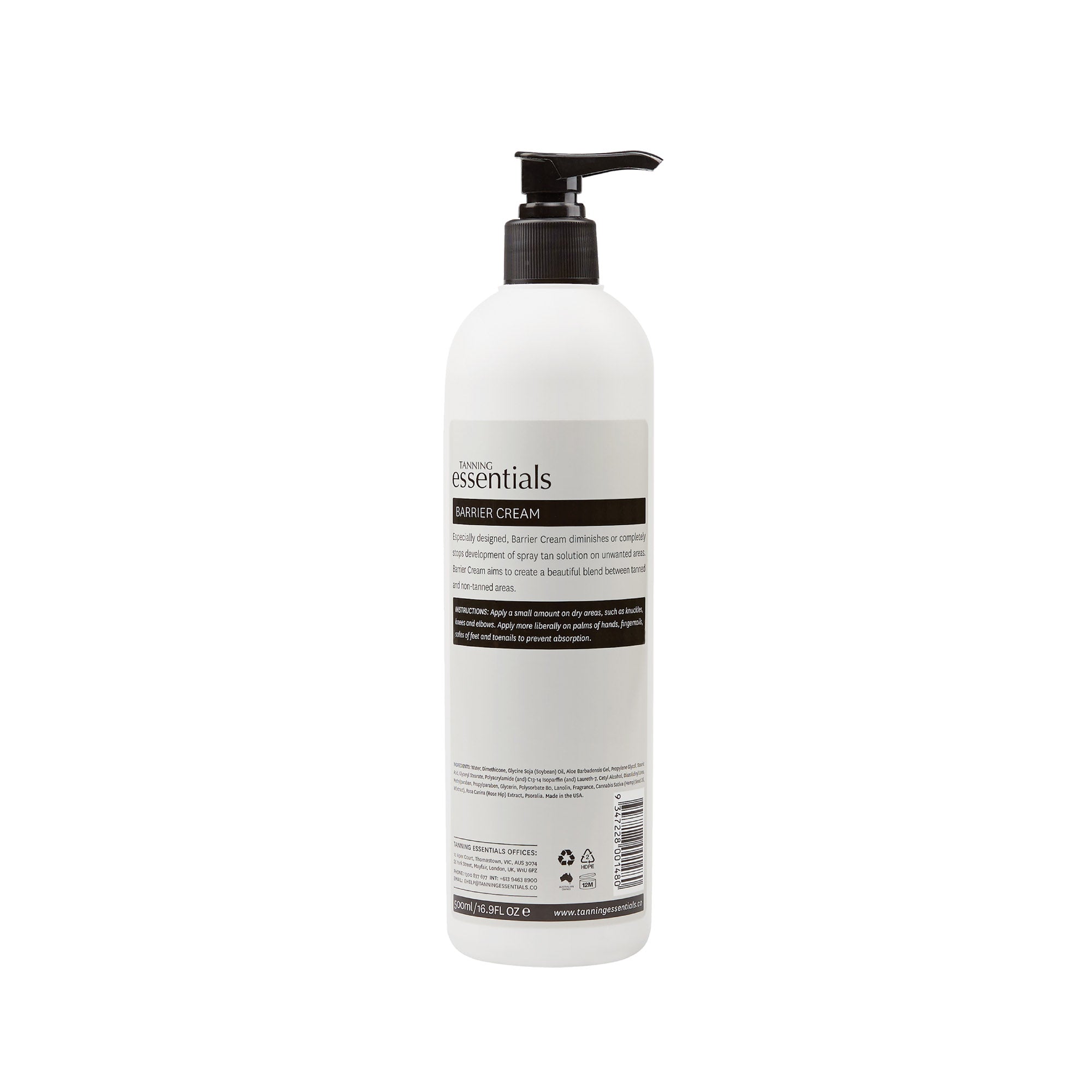 Spray Tan Barrier Cream Tanning Essentials 500ml – Moroccan Tan